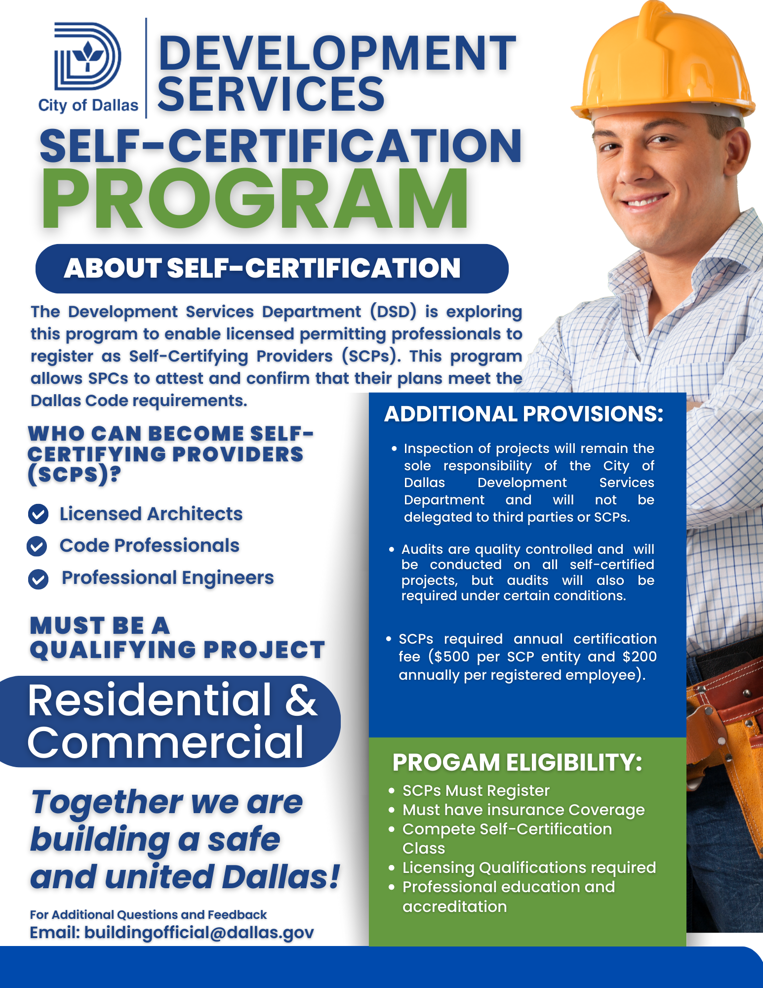 Development Services self-certification